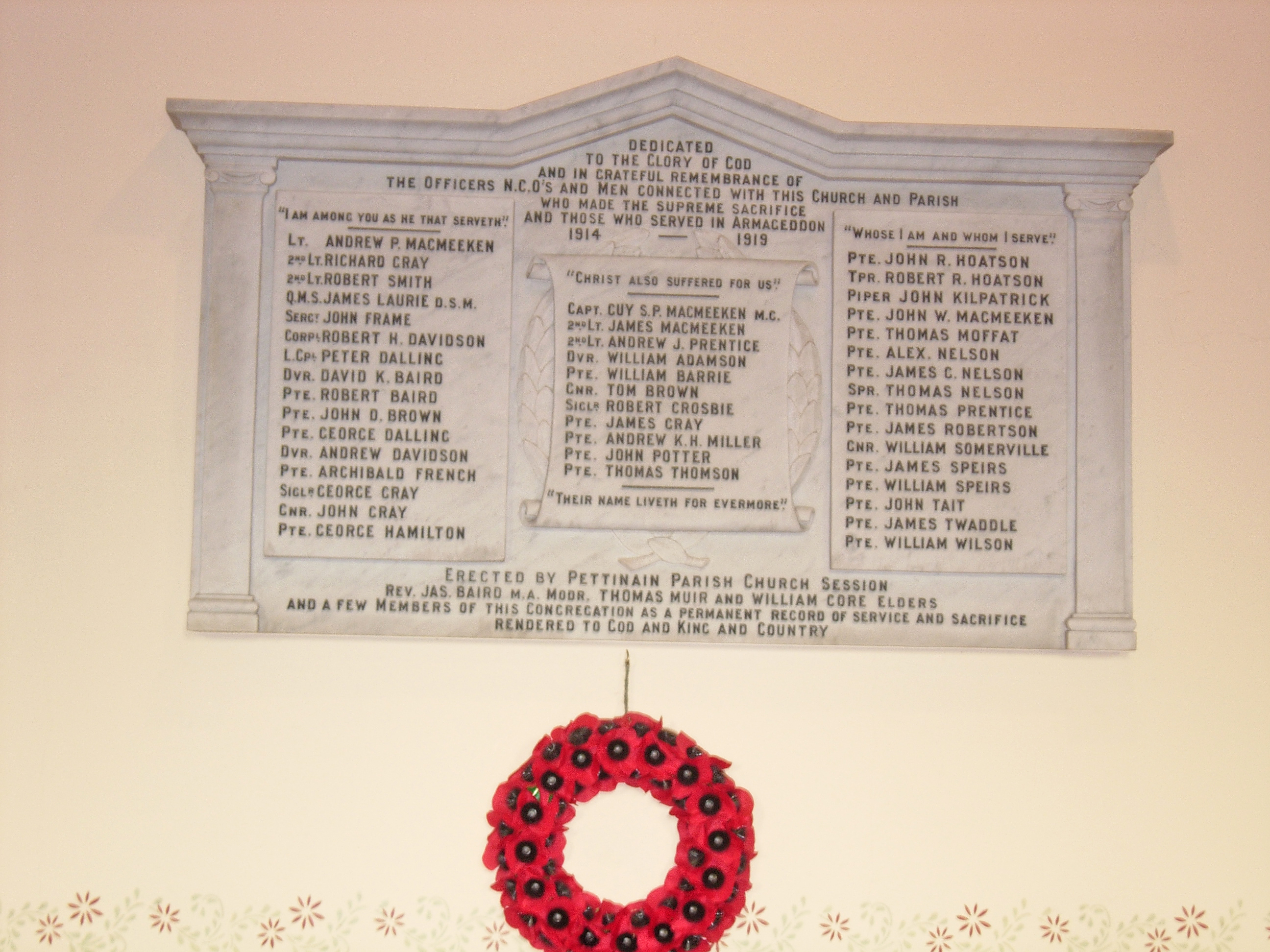World War One: Remembering Pettinain's Fallen - Biggar Museum